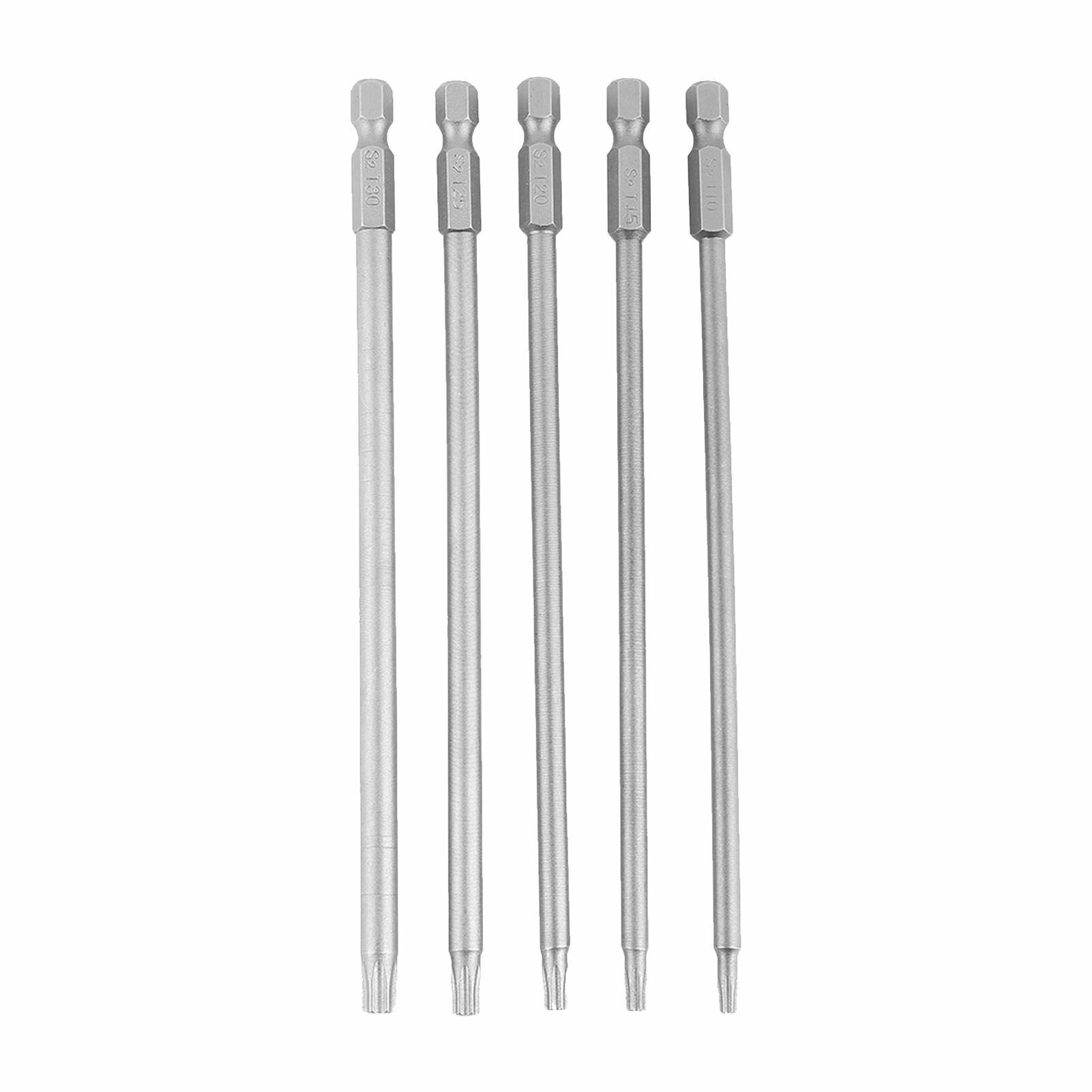 Набор из 5 предметов, 150 мм, 1/4 дюйма, шестигранный хвостовик T10-T30, набор магнитных защитных отверток со звездочкой, прочная сталь, коррозионностойкая