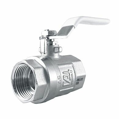 Кран шаровой 3/4" ВВ ручка никелированный, STI