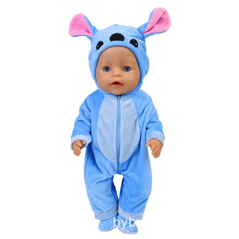 Костюм для куклы Born Baby, синий, 18 дюймов