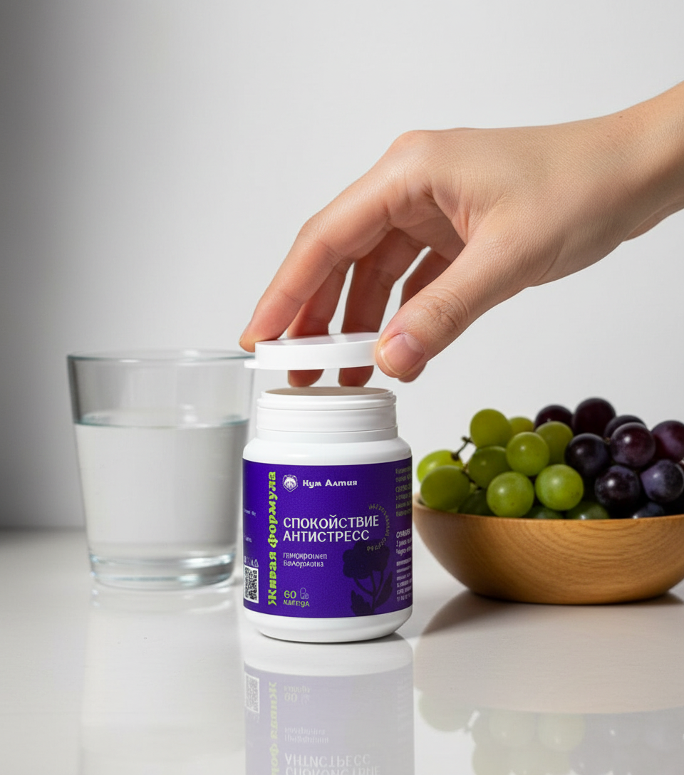 СПОКОЙСТВИЕ&АНТИСТРЕСС , 60 капсул по 500 мг