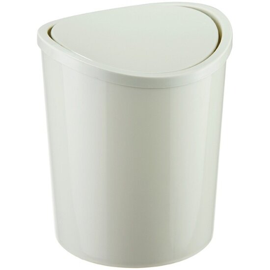Контейнер для мусора Idea настольный 1.6л М 2490 белый ротанг