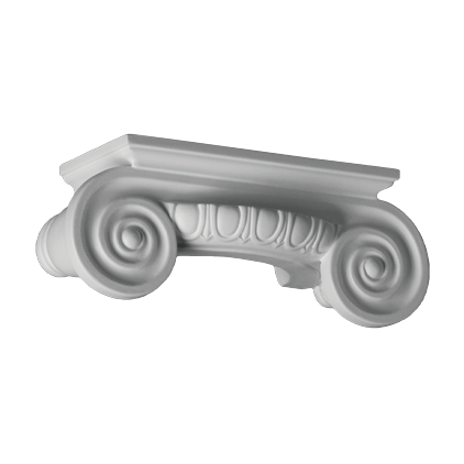 Капитель Полуколонны Европласт Лепнина 1.15.009 Ш234хВ91хГ95 мм.