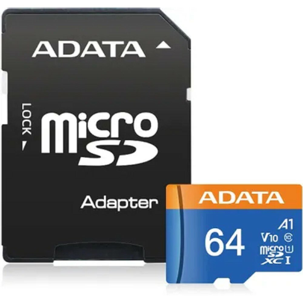 Карта памяти ADATA AUSDX64GUICL10A1-RA1 64 ГБ