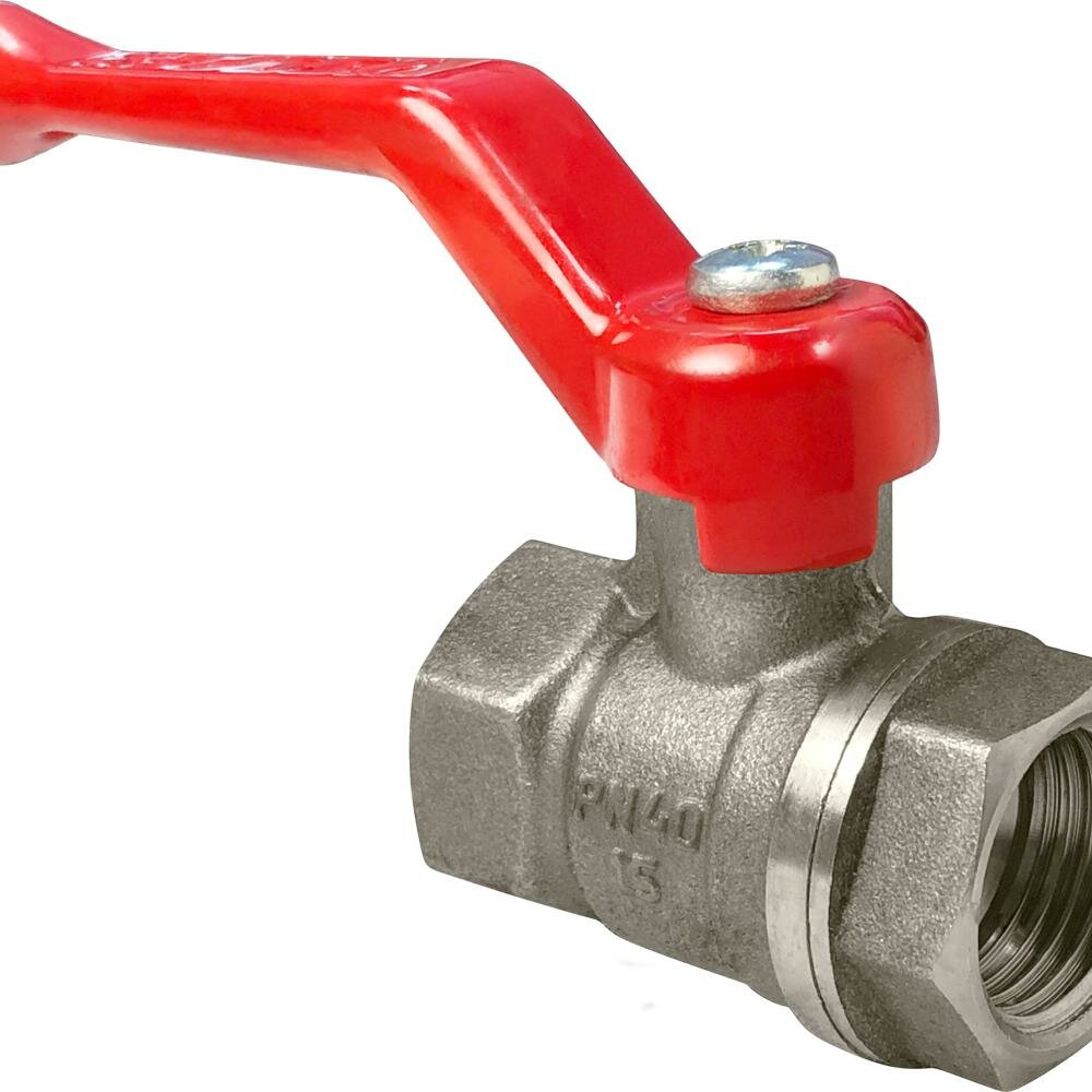 Кран шаровой прямой Valfex DN32 PN40 1 1/4" ВР латунь ручка флажок