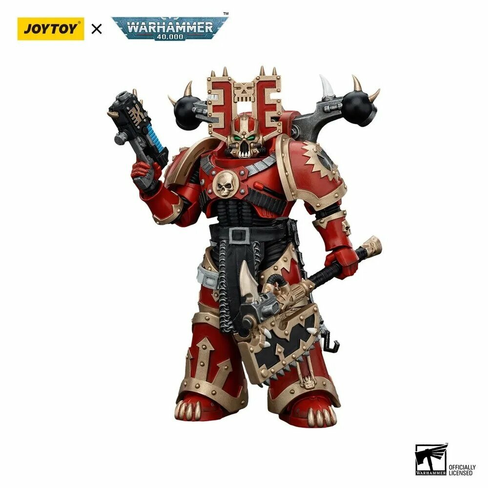 Подарочная модель JOYTOY Warhammer The Horus Heresy1:18 World Eaters Khorne Berzerker 4