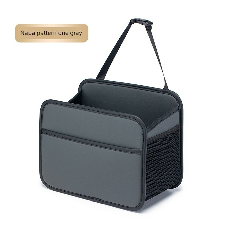 Кожаный чехол для автомобильного сиденья, хранение книг и документов, серый