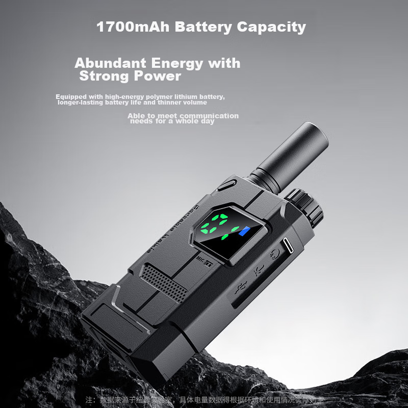 Newman Lightweight Wireless Walkie-Talkie with Ultra-Long Standby, Fluorescent Screen Display, One-Key Frequency Matching, 99 Memory Channels, Suitable for Hotels, Construction Sites, Workshops, Warehouses, 10km Range Two-Way Radio Handheld Transceiver