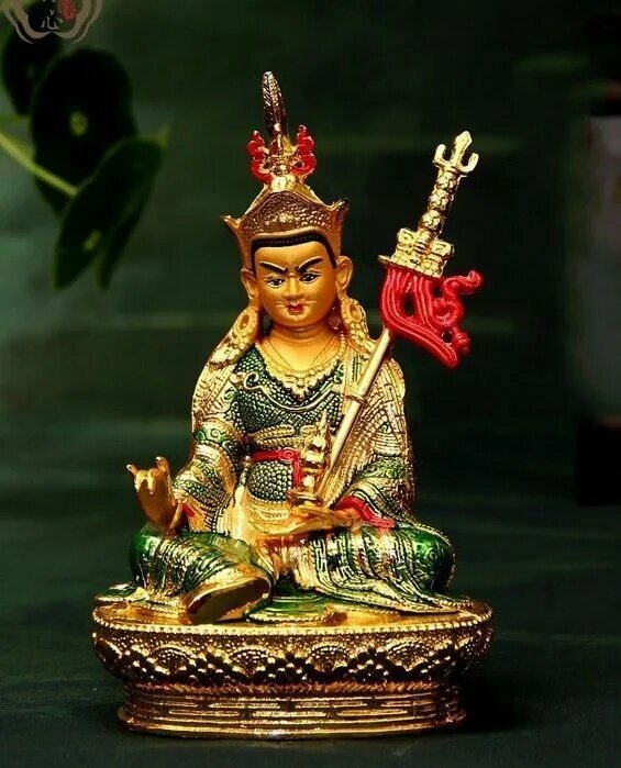 Статуэтка, Гуру Ринпоче (Падмасамбхава), Фэн-Шуй (14*9 см) металл-подарок