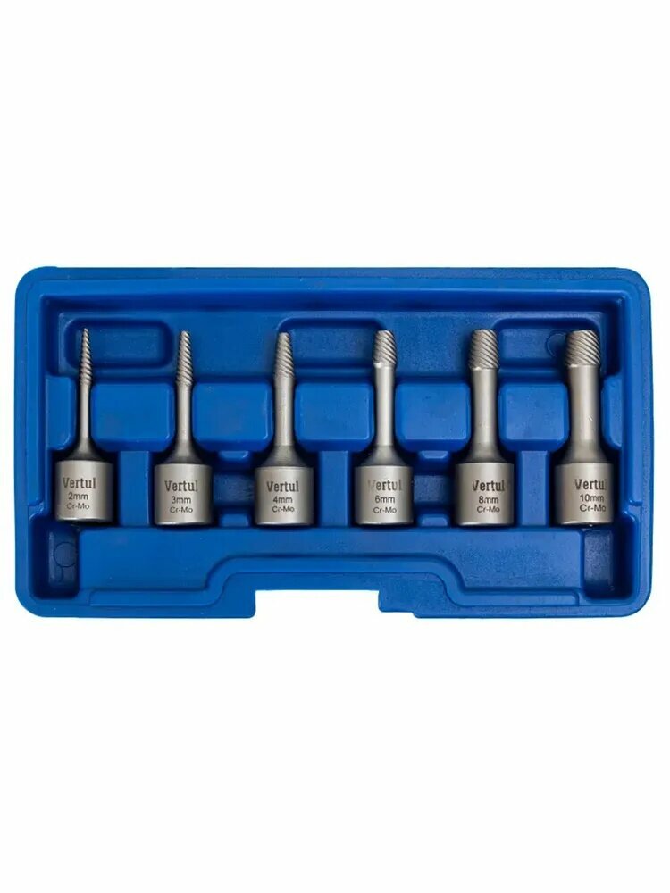 Набор экстракторов внутренних 3/8' , 6 предметов 2, 3, 4, 6, 8, 10мм, VT01901
