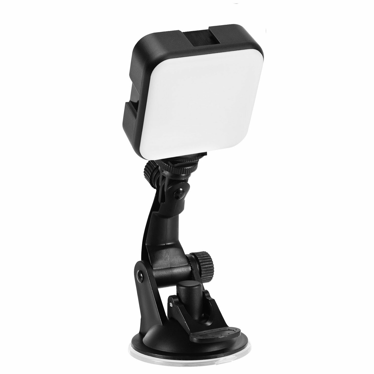 W36 Mini 4W LED Видеосвет 5600K 5 Уровней Регулировки Яркости Встроенный Аккумулятор 3 Холодных Башмака с Кронштейном на Присоске для Компьютера Прямые Трансляции Онлайн-Встречи