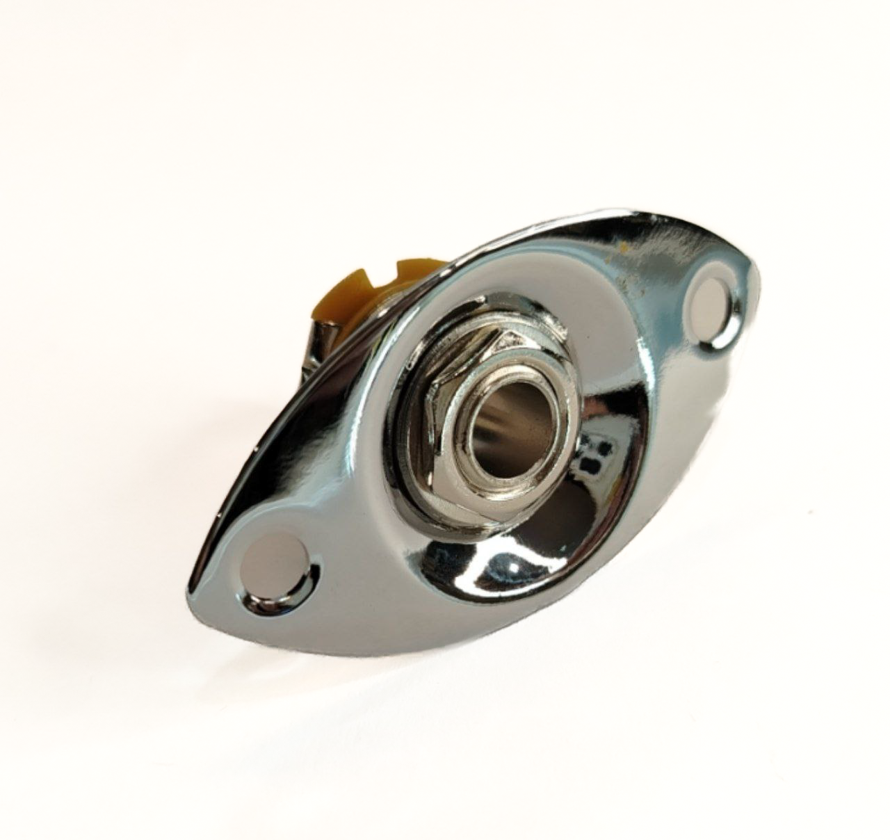 Гнездо под джек с овальной панелью Musiclily M197, хром