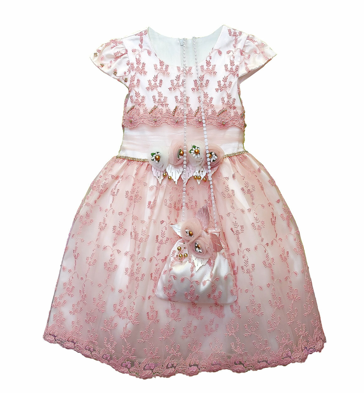 Платье Детское нарядное платье и сумочка, комплект