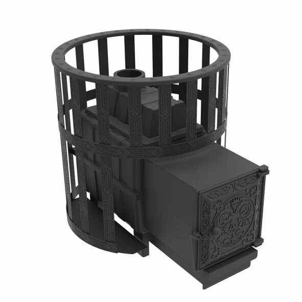 Печь для бани Воевода 20 сетчатый кожух ДТ-4 Чугун