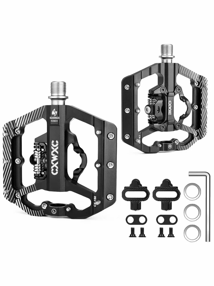 Педаль MTB с двойной платформой, многофункциональные педали
