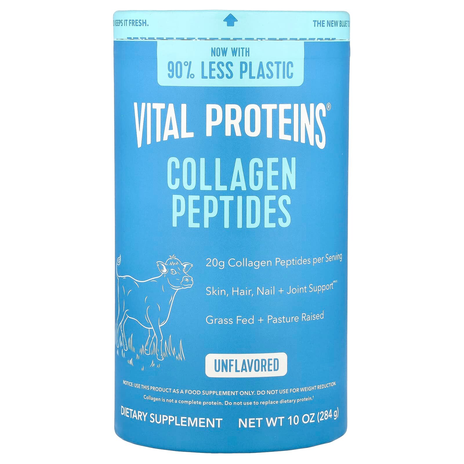 Vital Proteins, Коллагеновые пептиды, неароматизированный порошок, 284 г (10 унций)