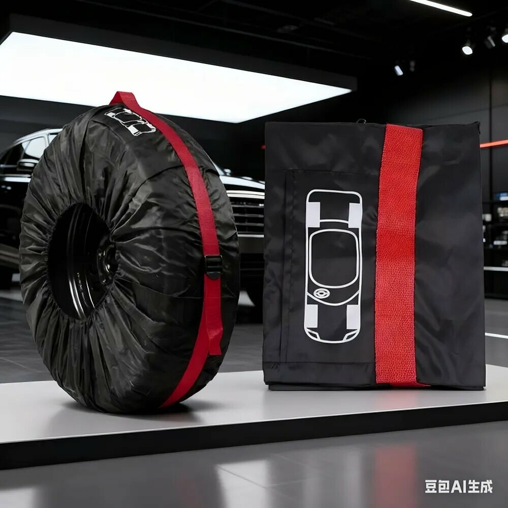 1 Установка Чехол для хранения колес, красный, диаметр 13"-18", защитный