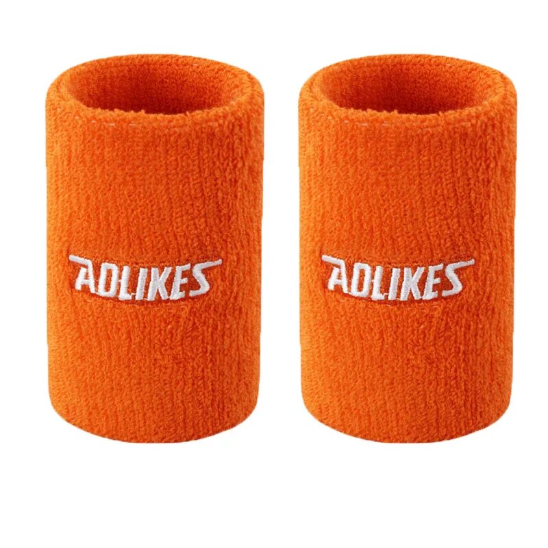 Напульсники спортивные Aolikes оранжевые (1 пара)