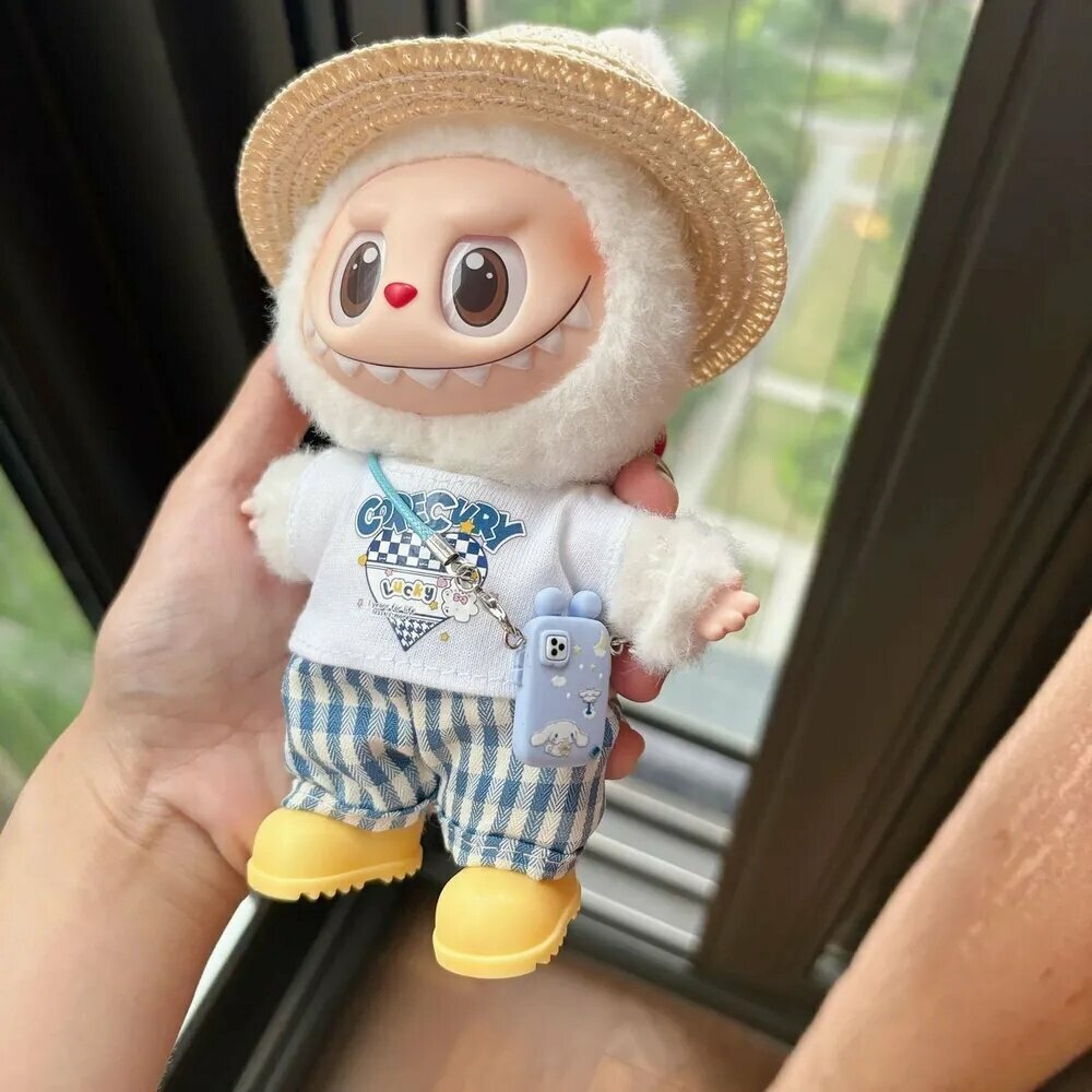 Лабубу Фиолетовый костюм Лабубу кукла Универсальная одежда (без кукол)
