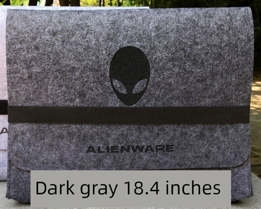 Кейс-чехол Dell Alienware 18.4 дюймов для ноутбука с фетровой подкладкой, амортизирующая защита, темно-серый цвет,
