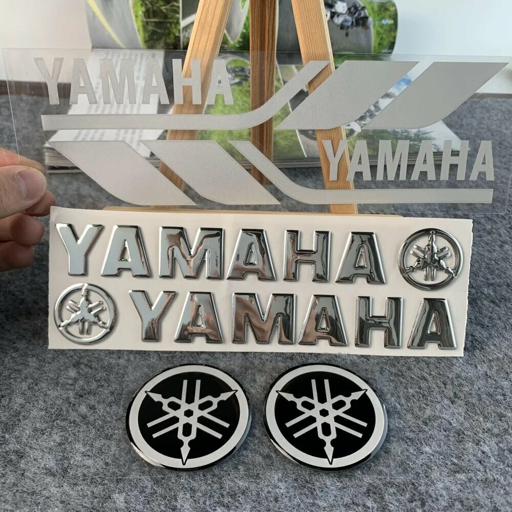 6 шт. 3D наклейки Yamaha мотоцикл R1 R6 MT-07 MT-09 YZF T n r светоотражающие гелевые стикеры с эффектом смолы (аксессуары для байка)