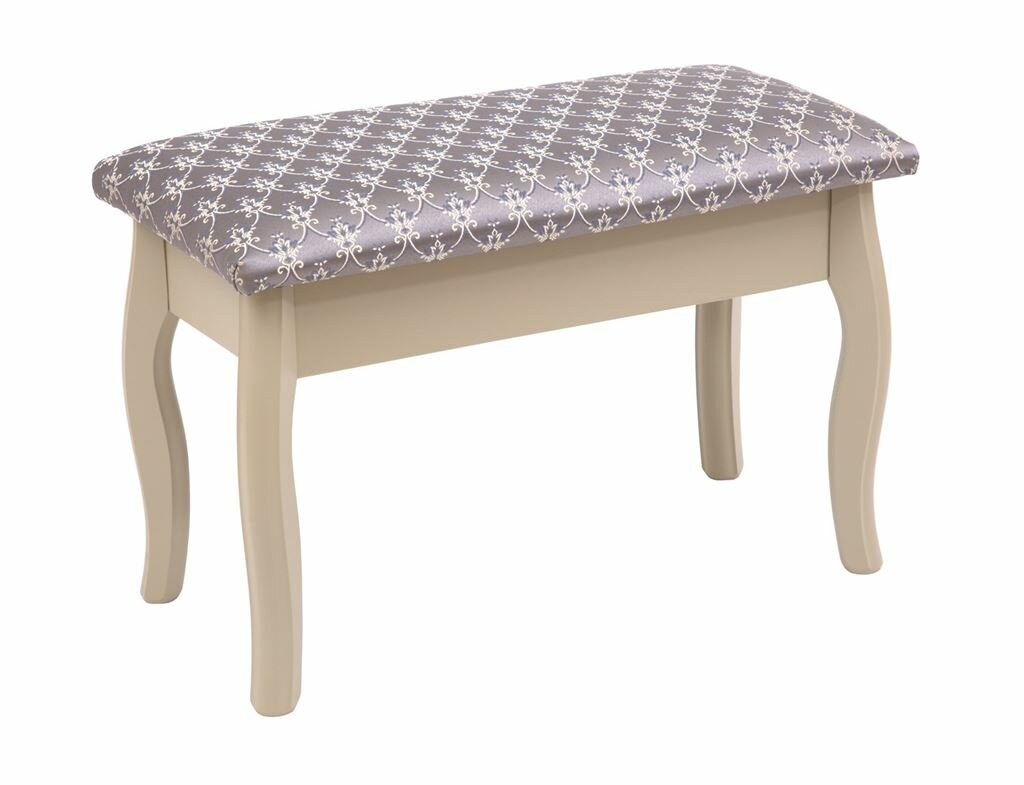 Банкетка из массива березы Из массива березы Red Black бежевый, ткань и дерево, мягкое сиденье