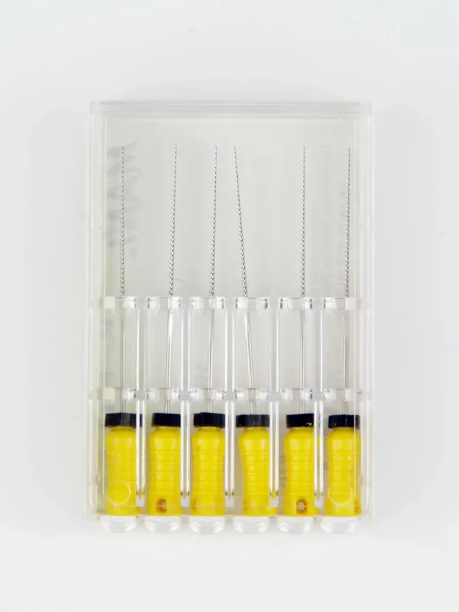 K-Files - дрильборы ручные, длина 31 мм, ISO-20 (6 шт)