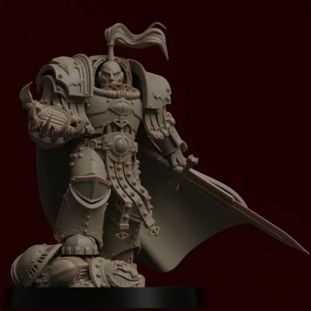 Ezekiel Abaddon. С подставкой. Warhammer 40.000