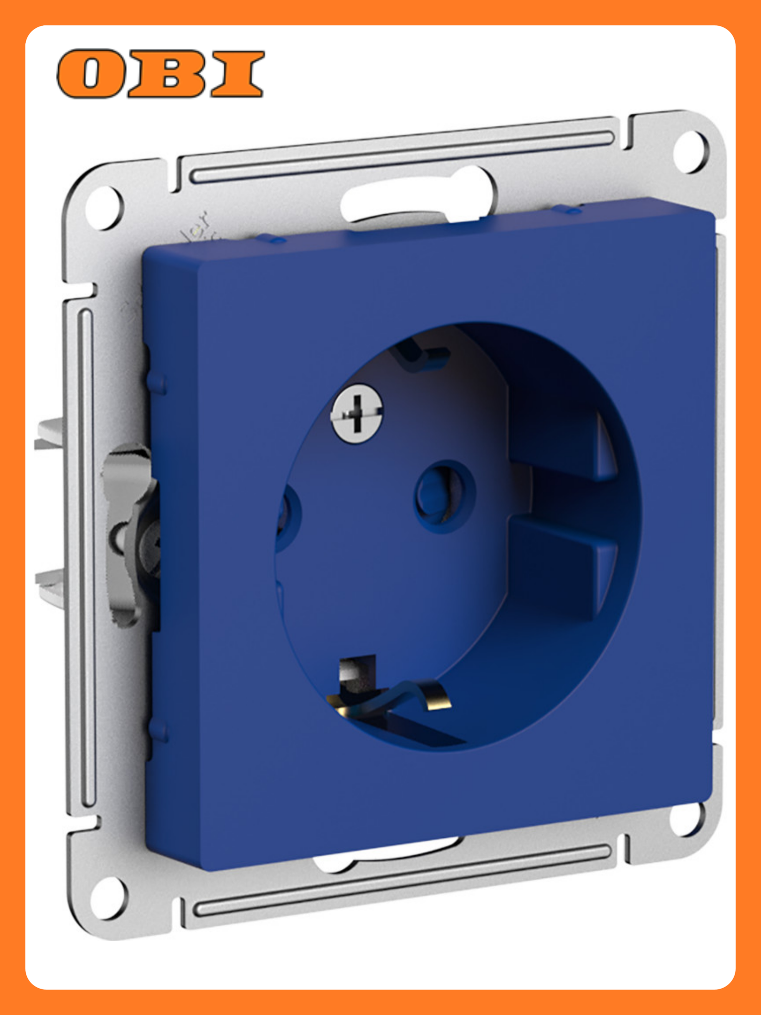 Розетка AtlasDesign 16А с заземл. защ. шторки механизм аквамарин SE ATN001145