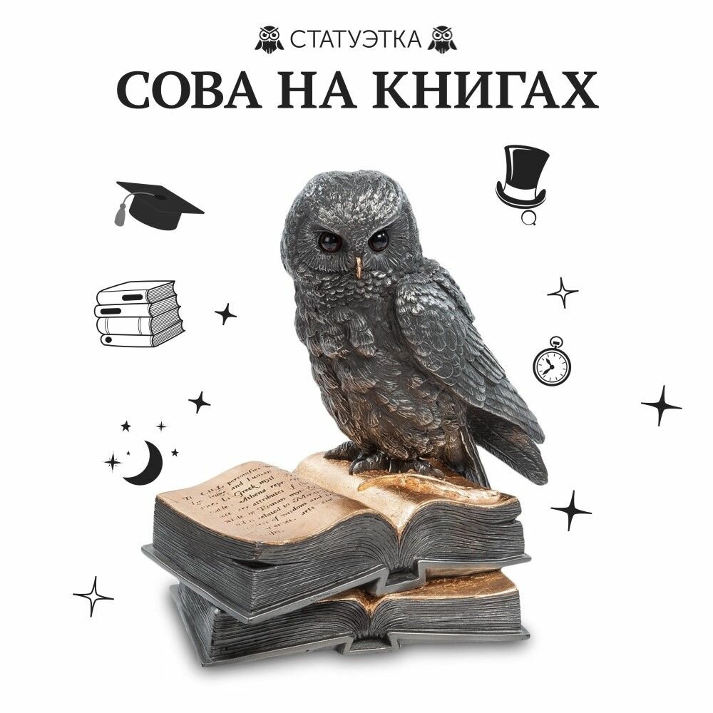 Статуэтка Сова на книгах