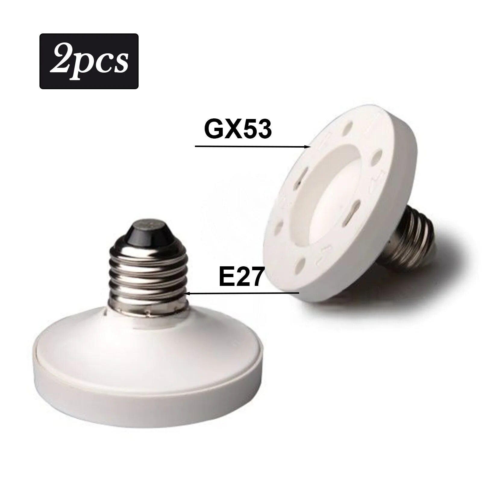 2 шт. переходник E27 на GX53