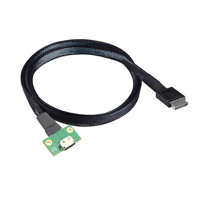 Кабель-переходник PCIe Oculink SFF 8611 4I 42P в SFF-8612 4I 50cm