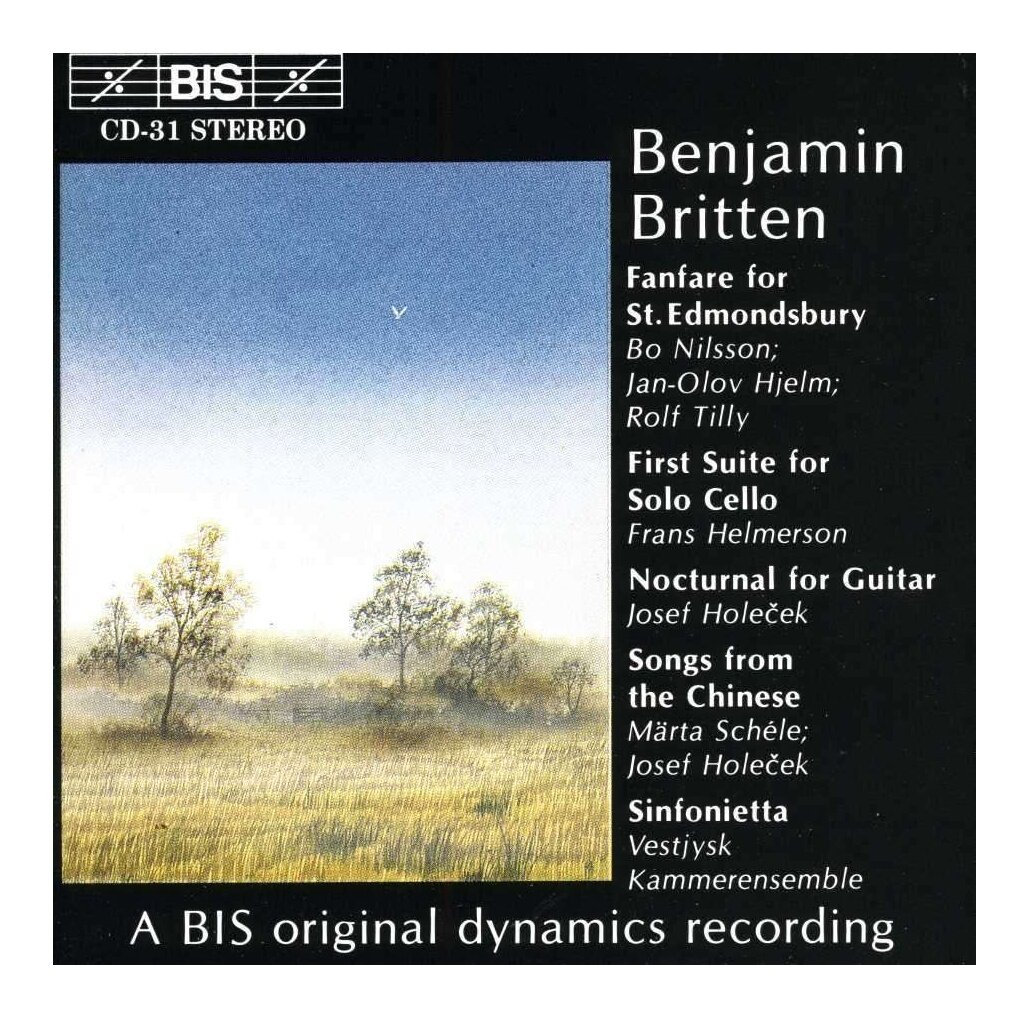 Диск Benjamin Britten (1913-1976) - Suite f r Cello solo Nr.1 op.72 (1 CD)
