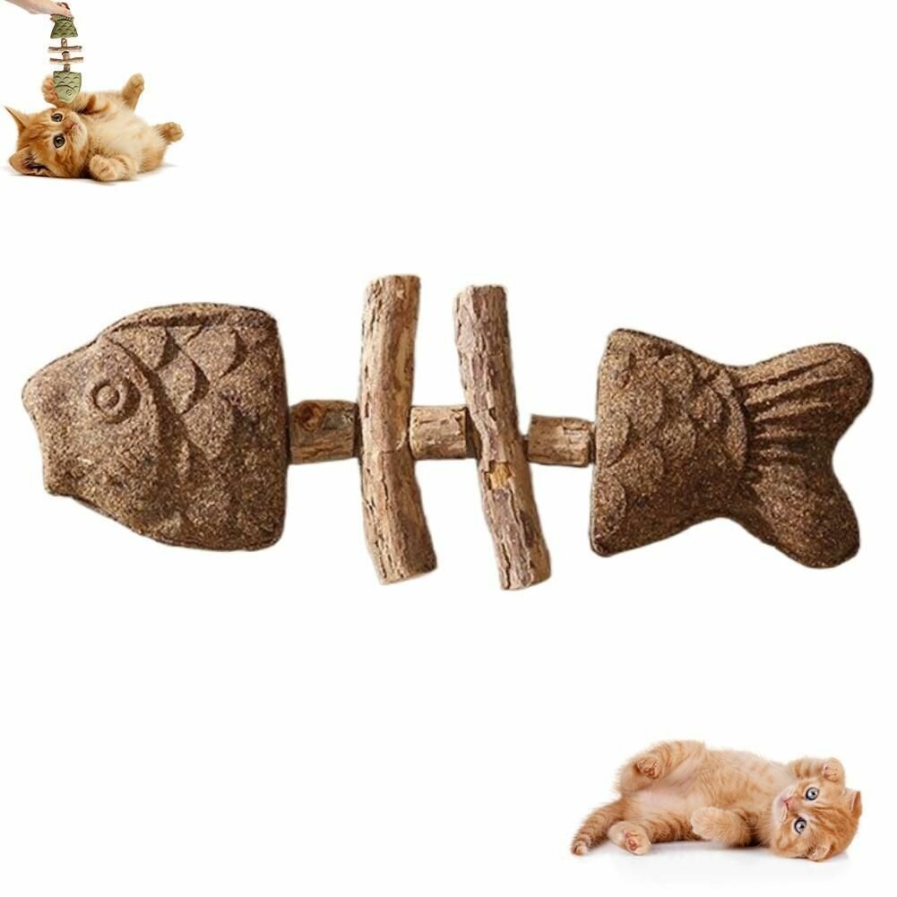 Игрушка для кошек, имитирующая коренные зубы рыбы, устойчивая к укусам и скучная забавная кошачья палочка