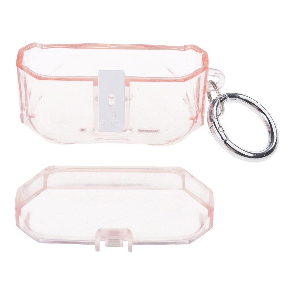 Чехол для наушников AirPods Pro 3 с автоматической выдвижной крышкой — розовый