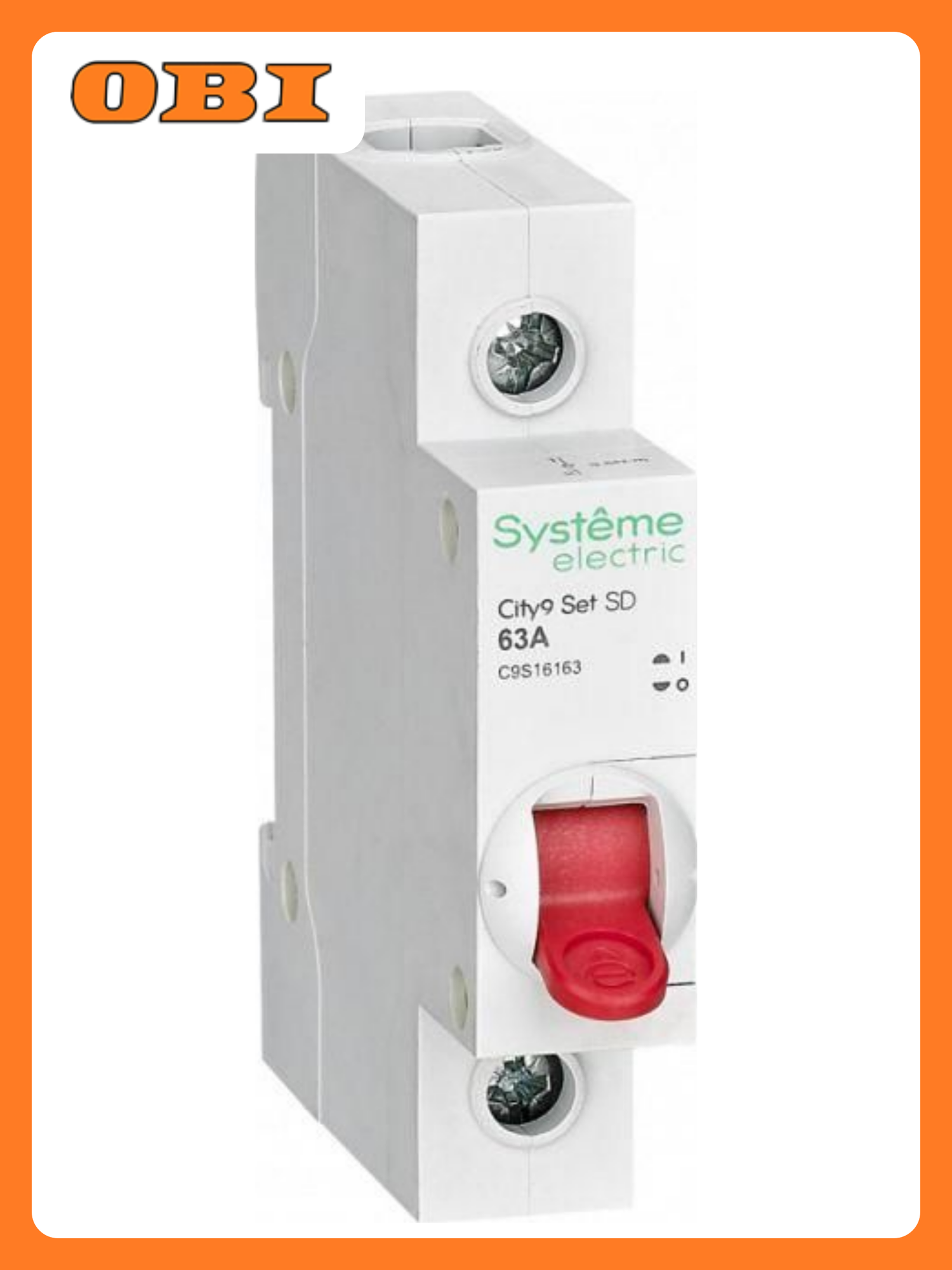 Выключатель нагрузки Systeme Electric City9 Set SE, 1п, 63A, 230V