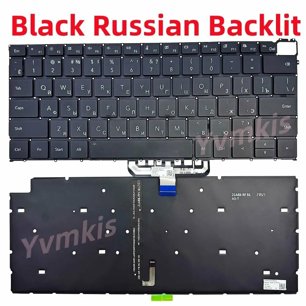 Новая клавиатура для HUAWEI Honor MagicBook V14 HGE-W56 HGE-W76 FRI GLO-F56 F76, X14 FRI-G56 F56 H76 F561 99059VNW 99059VSV с подсветкой