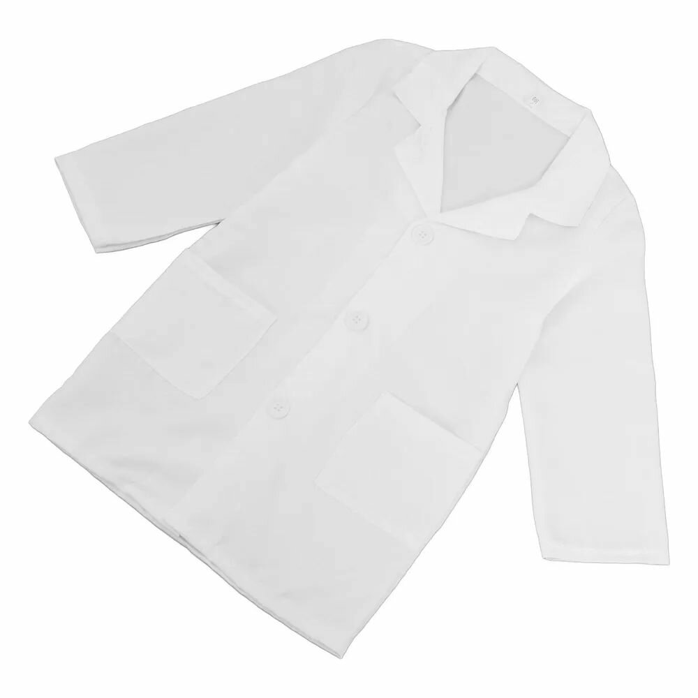 1 Штука Белый Халат, Детский Для Ролевых Игр