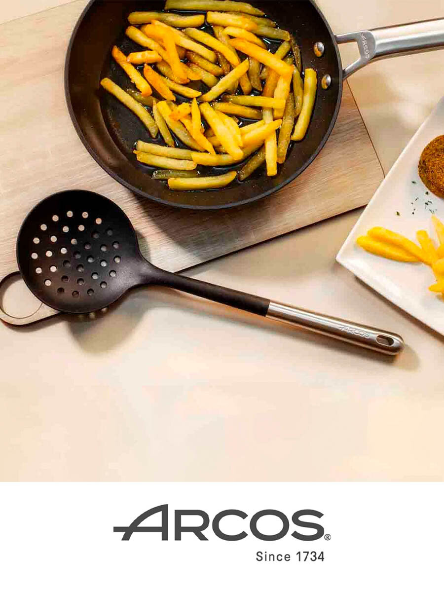 Шумовка Arcos Kitchen gadgets 35см, нержавеющая сталь, силикон