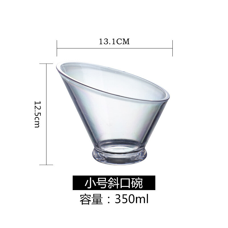 Акриловая Салатница Прозрачная Круглая Миска Для приготовления овощей и яиц пластиковая чашка для мытья рук для