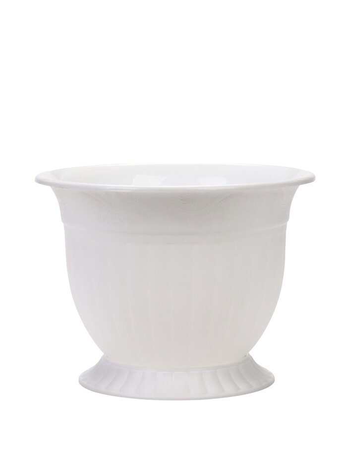 Горшок для цветов с поддоном 5 л "Венеция" белый 10971215