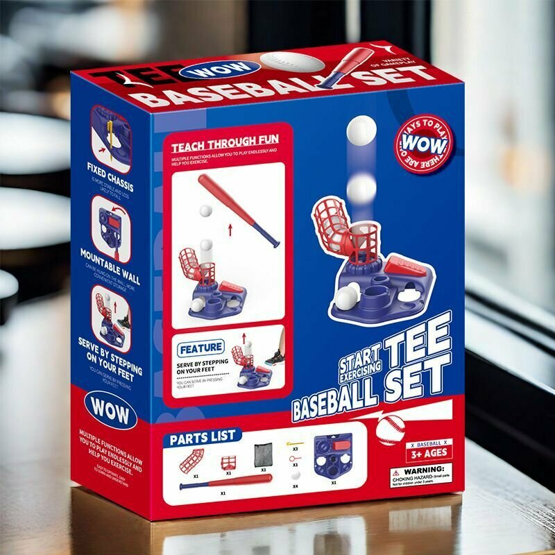 Игрушечный автомат для софтбола, интерактивная бейсбольная игрушка для родителей и детей на открытом воздухе