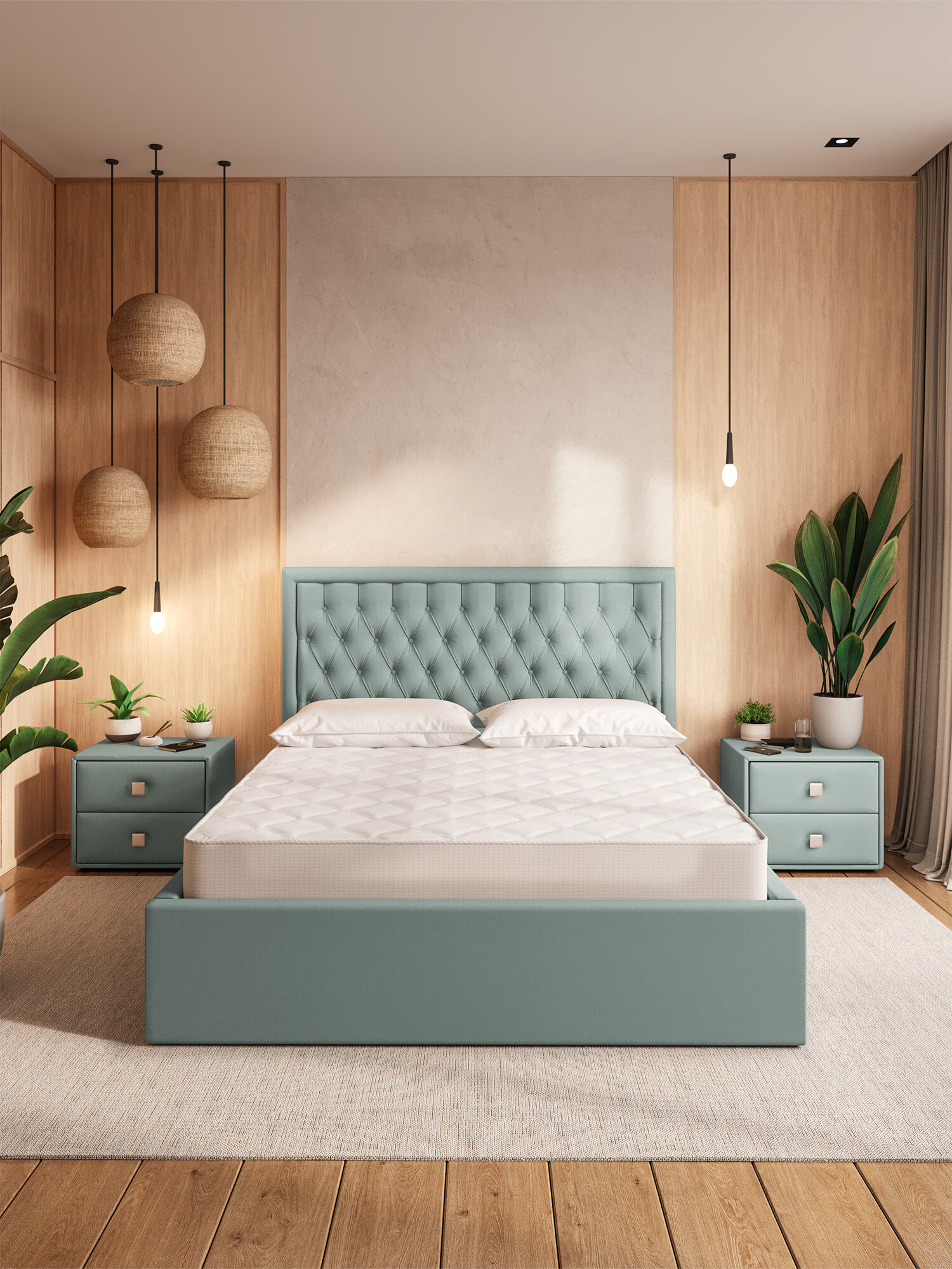 Кровать двуспальная 160х200 с подъемным механизмом, Валенсия с мягким изголовьем для дома и спальни, ортопедическое основание, ящик для белья