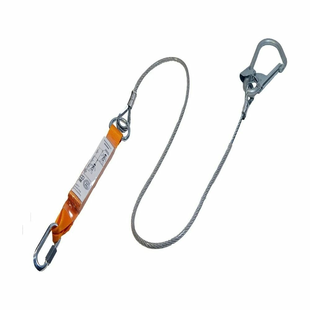 Строп из металлического троса в ПВХ оболочке с амортизатором прогресс сефети Строп аБ+Кс исп.3