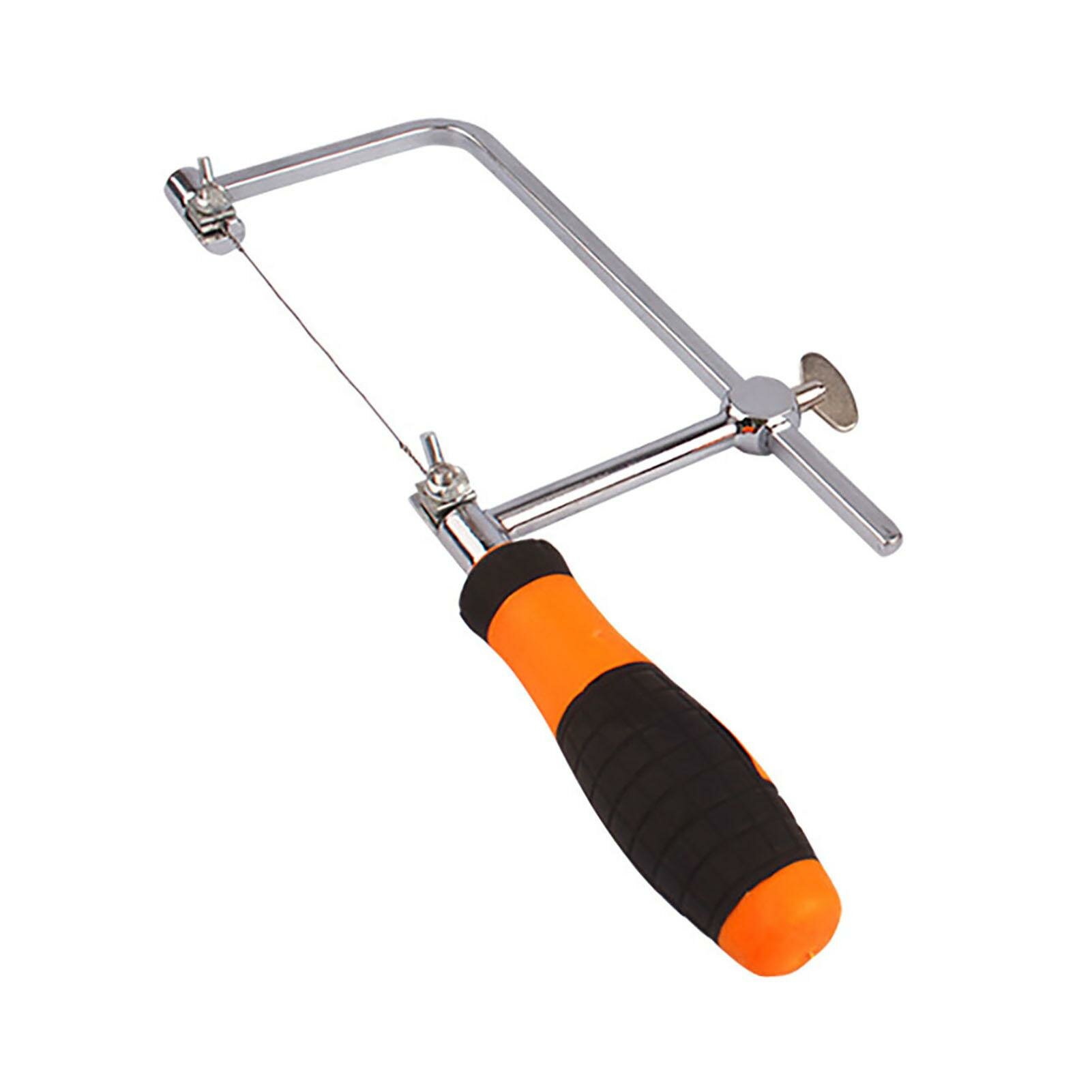 Многофункциональная лобзиковая пила для деревообработки с 5 лезвиями, противоскользящей рукояткой, небольшая ручная пила для плотника.