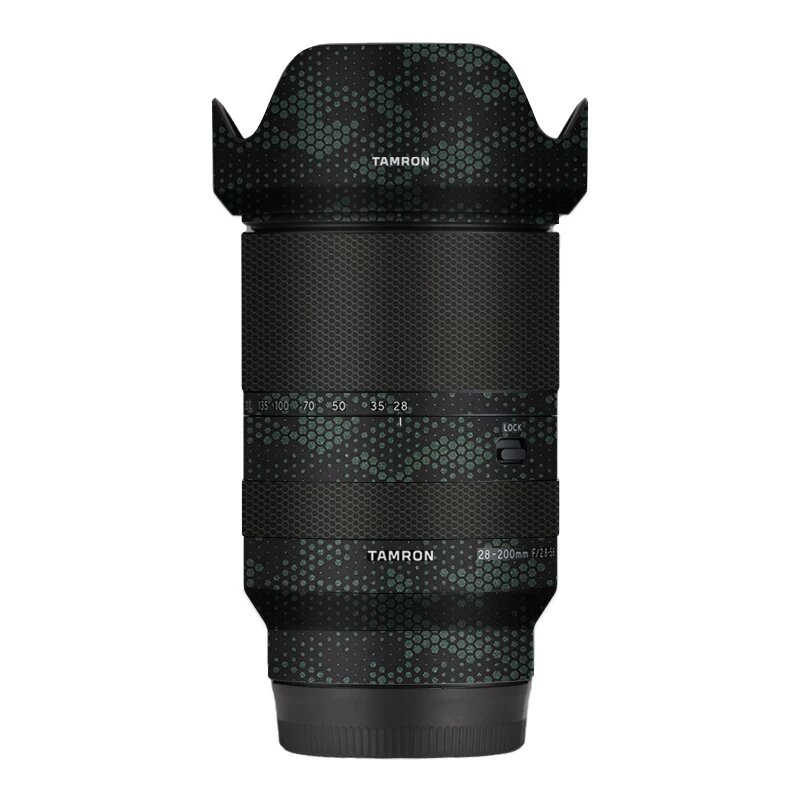 Tamron Полная обертка узор змеи стикер для объектива Sony E-Mount - Зеленый