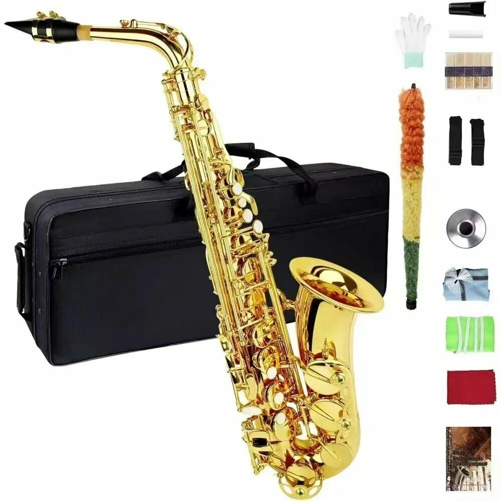 Ми-бемоль альт-саксофон, духовой удар, золотой саксофон