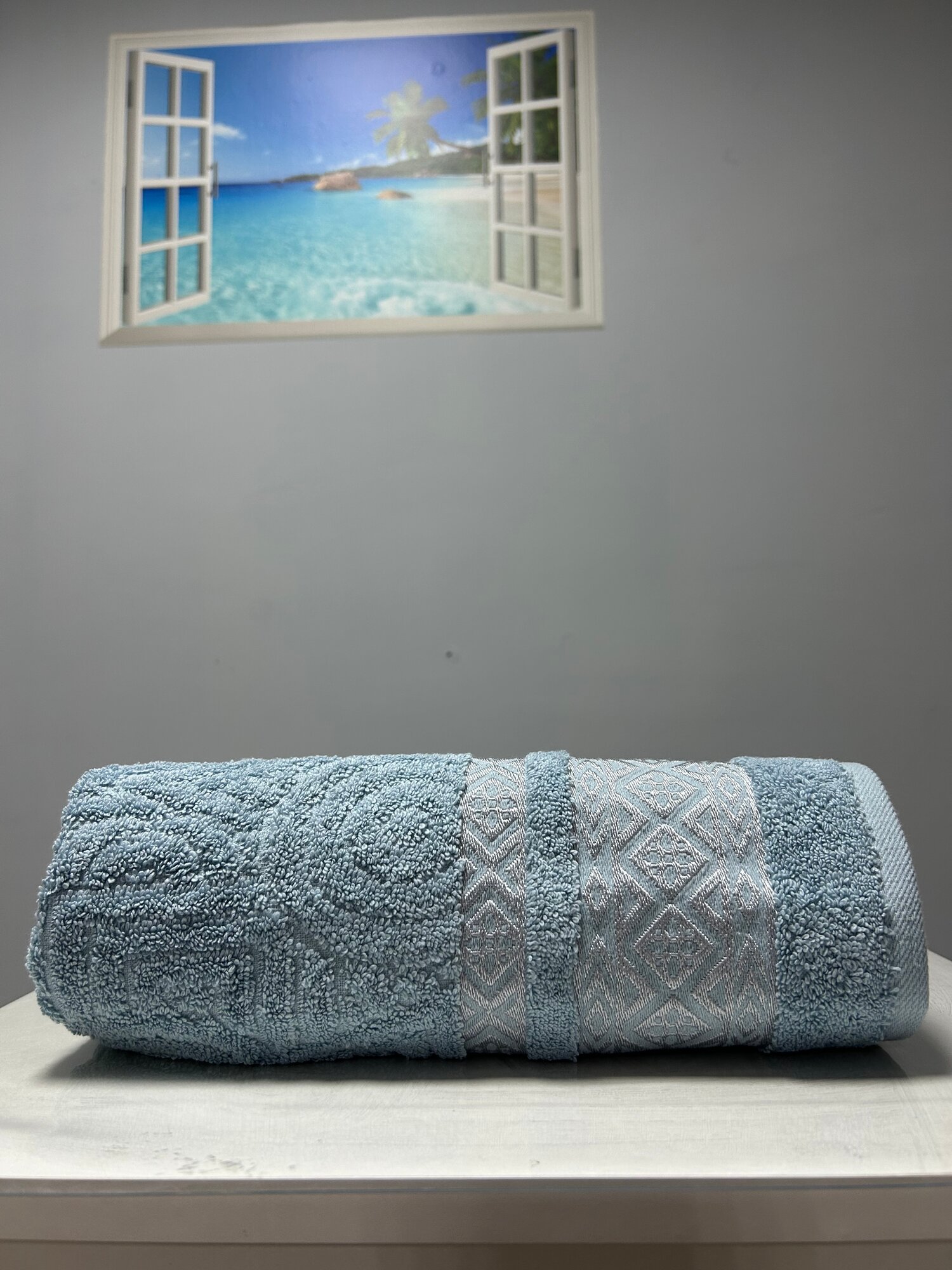 Полотенце махровое для Лица от Турецкого бренда CESTEPE. Состав - BAMBOO - 100% хлопок LUX VIP COTTON. Размер 50 × 90 см. Количество 1 шт. Высокая плотность 500 г/м2. Цвет голубой. Необходимый аксессуар