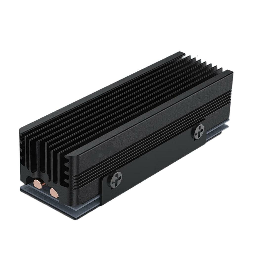 M.2 2280 SSD радиатор с вентилятором, Черный
