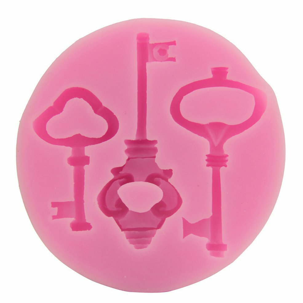 1 шт DIY ретро ключ в форме силиконовой формы для торта инструмент для выпечки тортов розовый