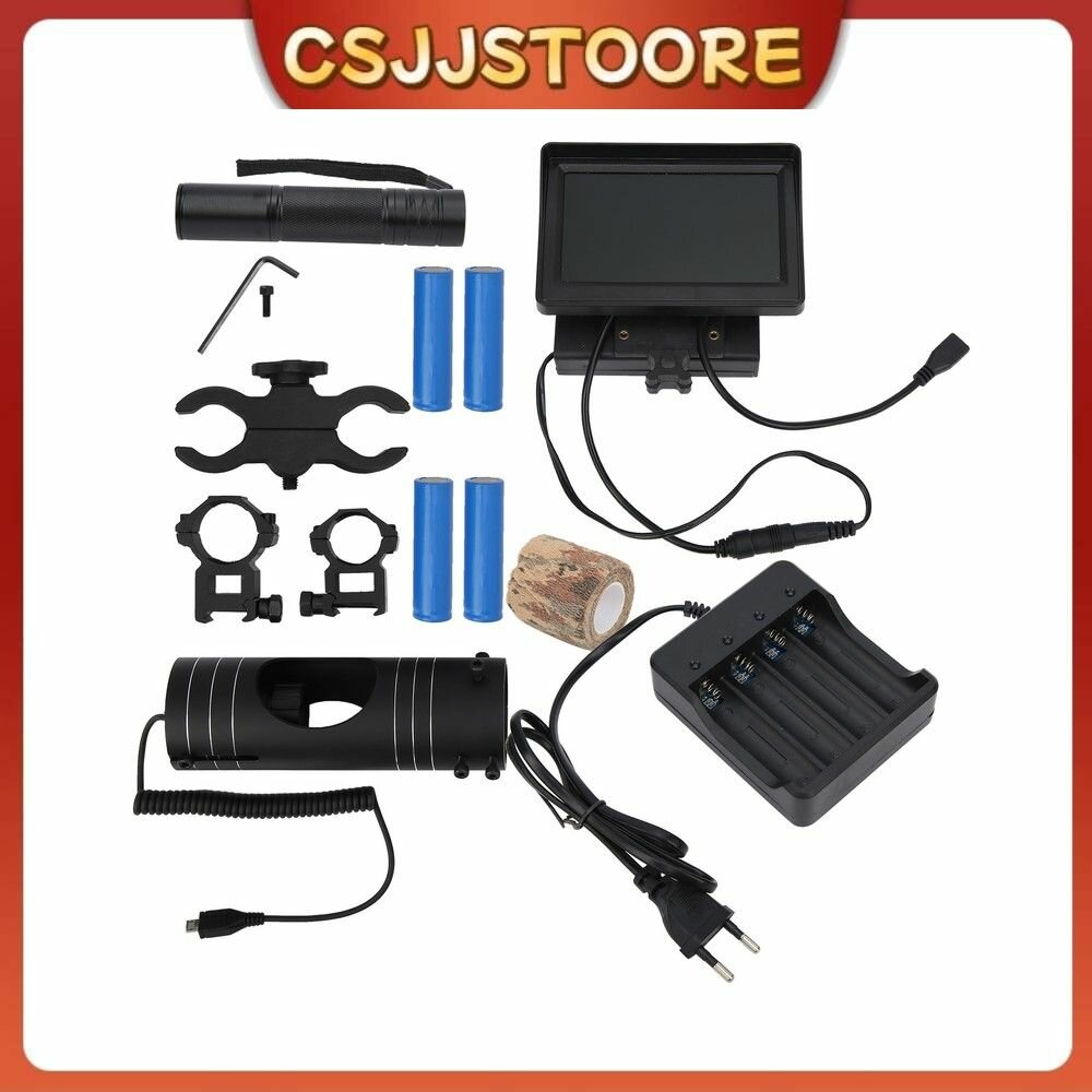 Цифровой прицел TM001/002, ночное видение, 4,3 дюйма, TM002 с белой рамкой